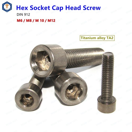 M6 M8 M10 M12 Titanium alloy(TA2/TA1)Screw Allen Hex Socket Cap Head ...