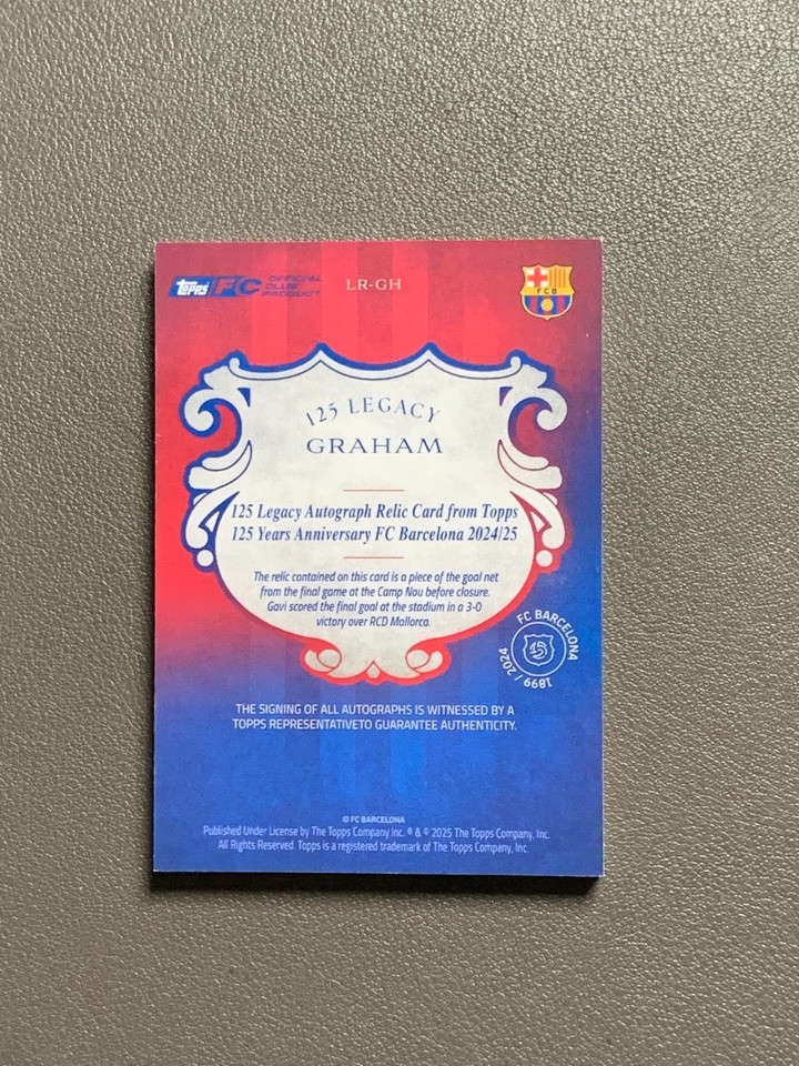 2024 Topps Barcelona 125 Legacy Caroline Graham Hansen Lace Patch Auto ...