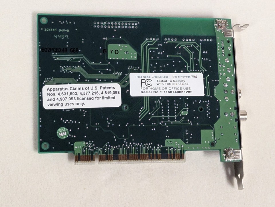 Creative Labs CT7160 PCI PC-DVD MPEG Hardware Decoder Sound Card | eBay
