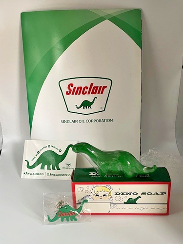 Sinclair Dino Soap Keychain Brontosaurus + Vintage Style Advertising ...