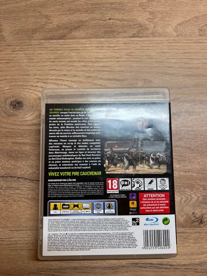 Red Dead Redemption Undead Nightmare - PS3 - Good Condition - Complete ...