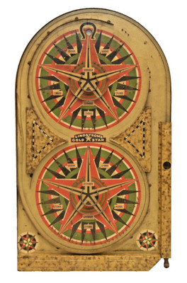 UNUSUAL Circa 1930's LINDSTROM'S "GOLD STAR" GAME PINBALL GAME | eBay