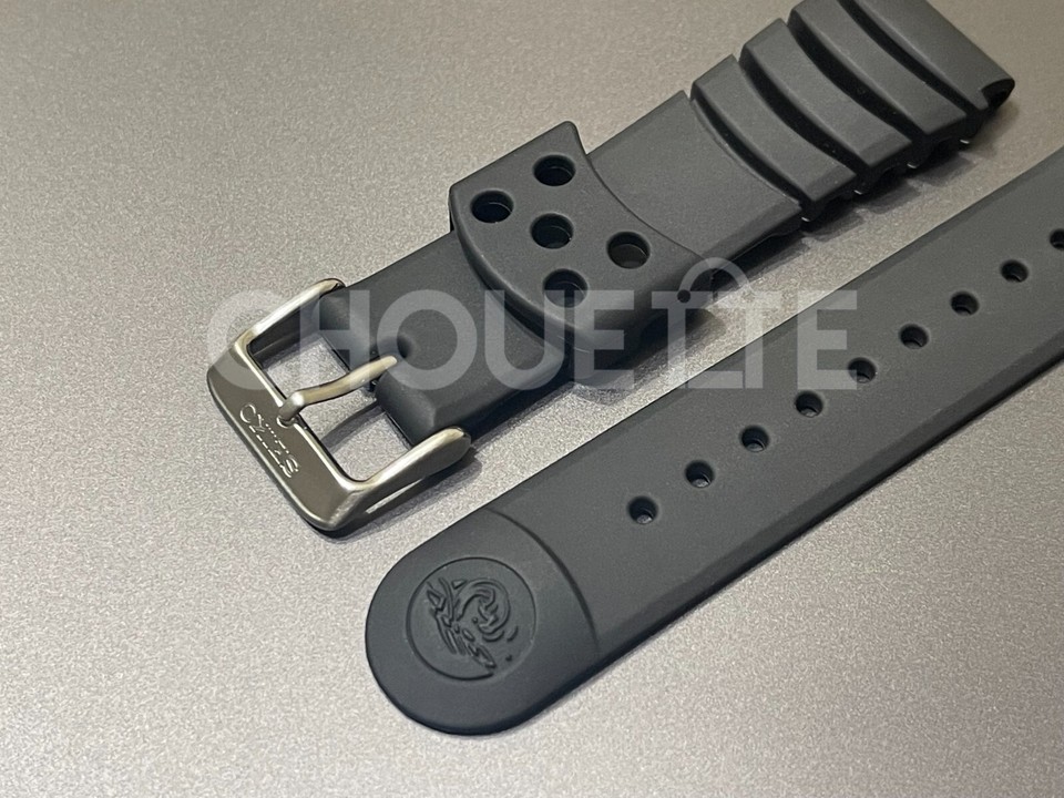Seiko Z20 SKA371, SKA383, SHC067PC Black Rubber Divers 20mm Watch Strap ...