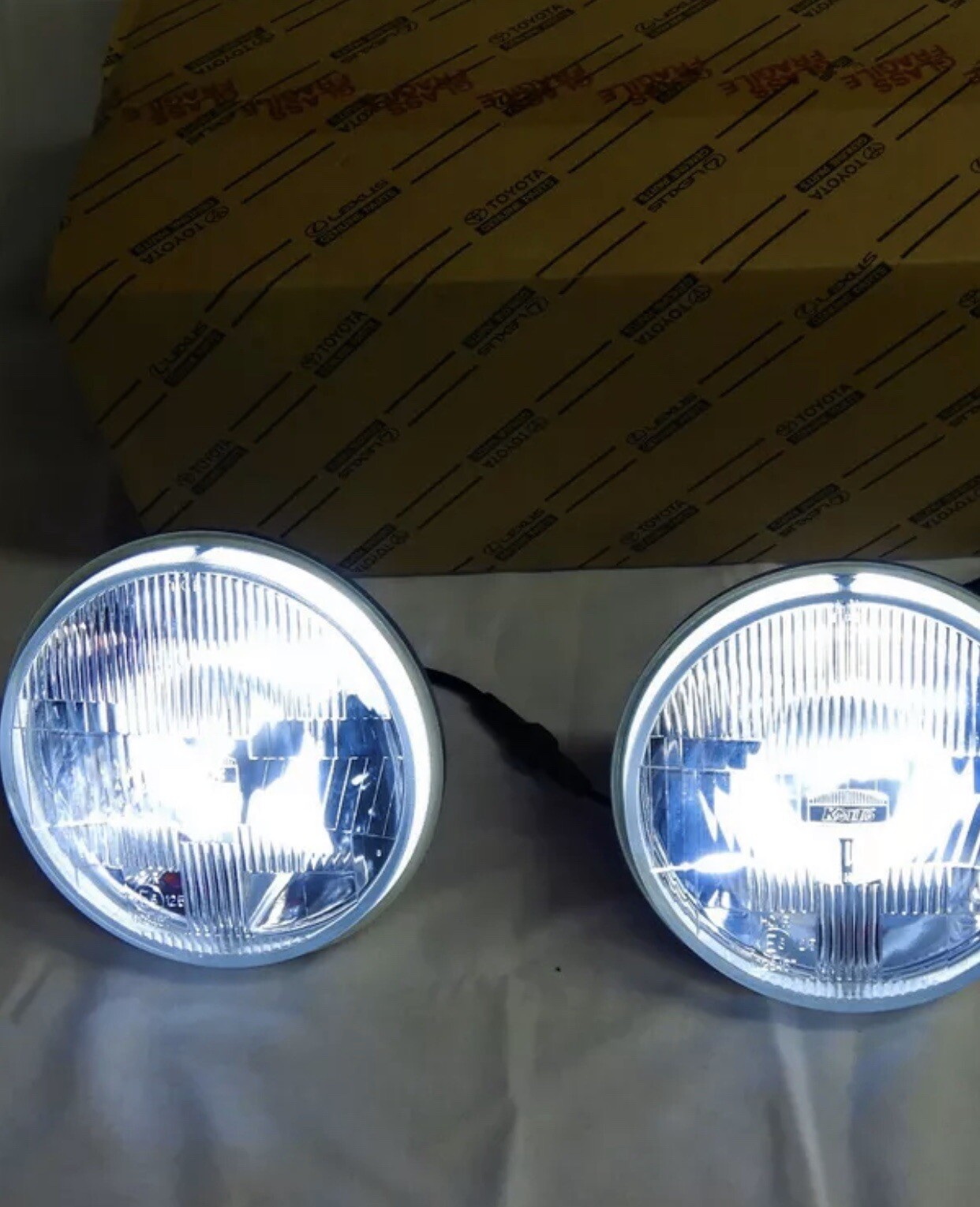Land Cruiser LED KOITO Head Lamps Made in Japan ALL Glass Lenses FJ40 ...