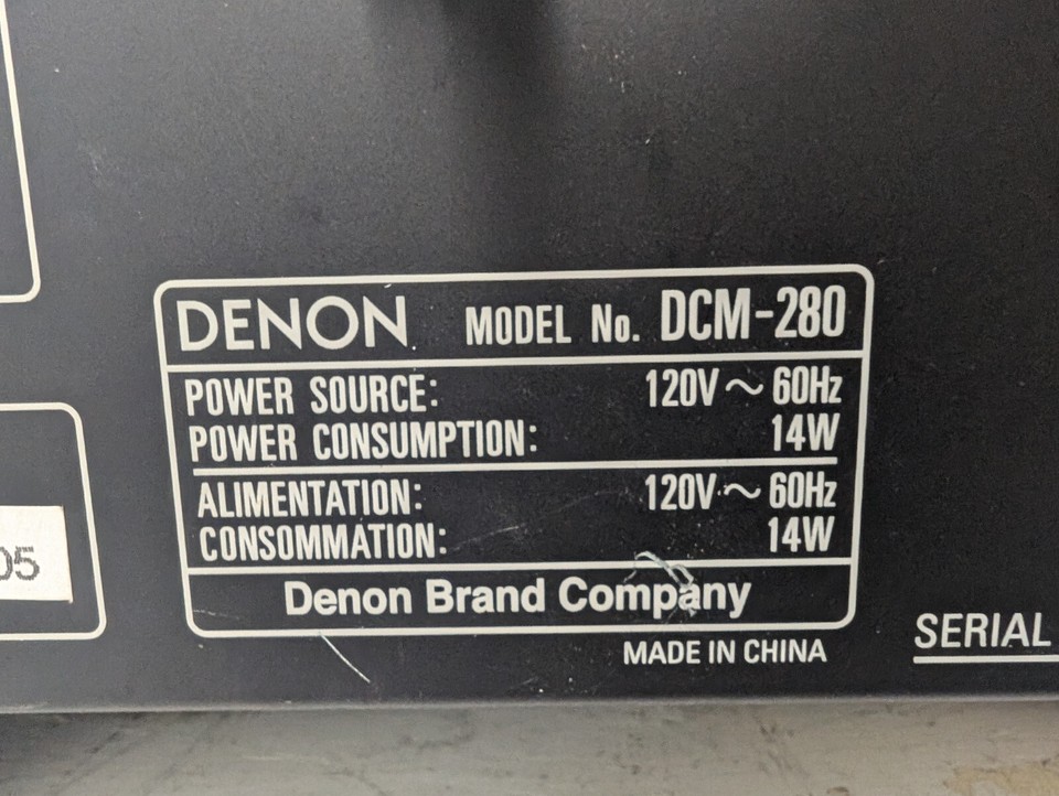 Denon DCM-280 ~ Compact Disc Player, 5-Disc CD Changer, MP3 Decoder | eBay