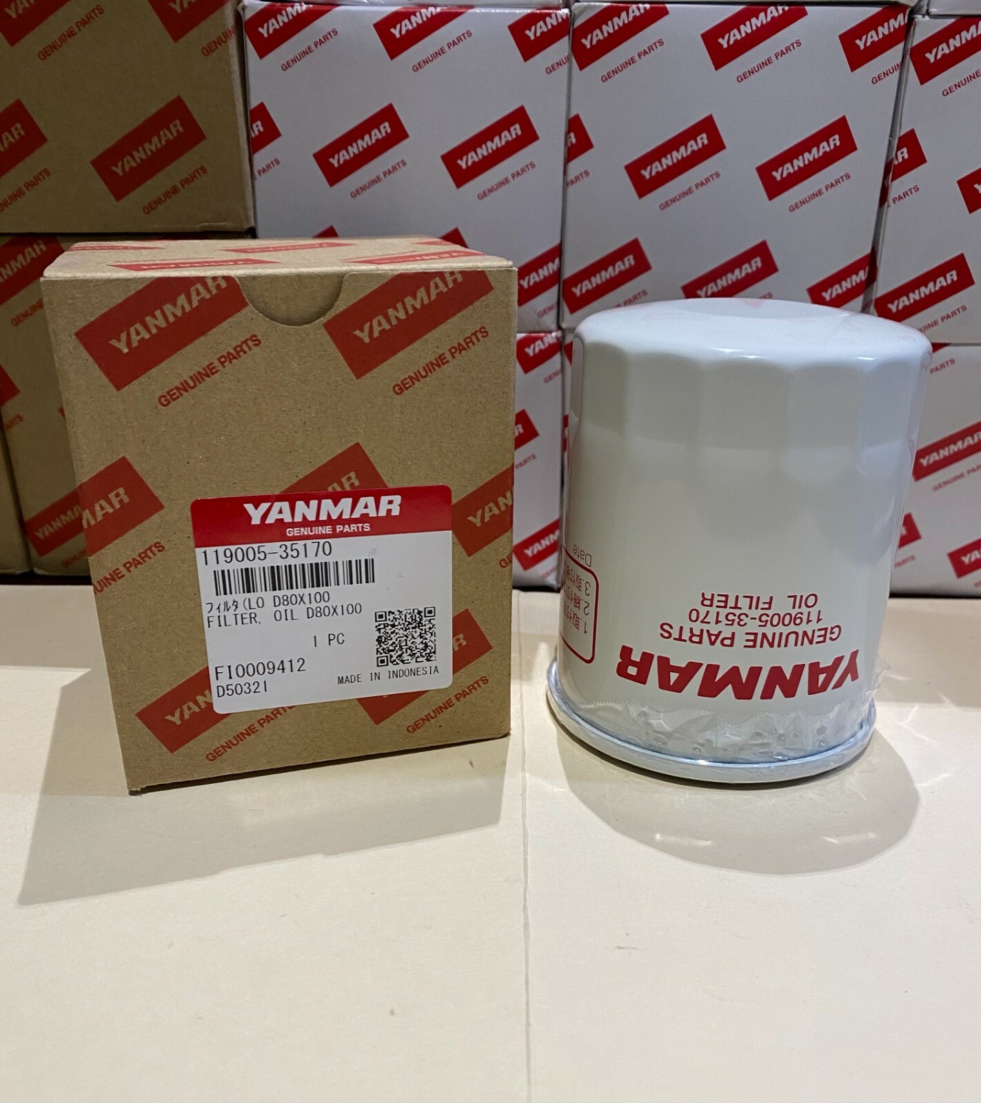 Yanmar 119005-35170 Oil Filter Fits GM YM 3JH series engines 2QM15 for ...