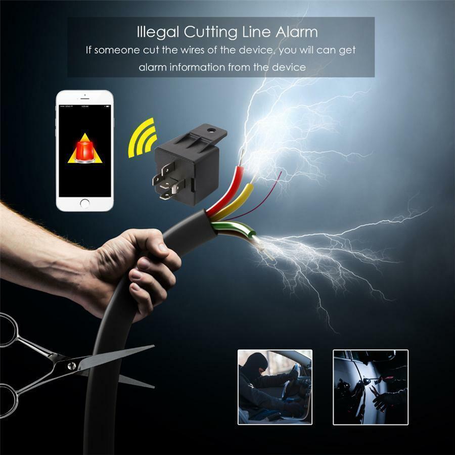 Car Real-Time Tracking Relay GPS Tracker Device GSM Locator Remote ...