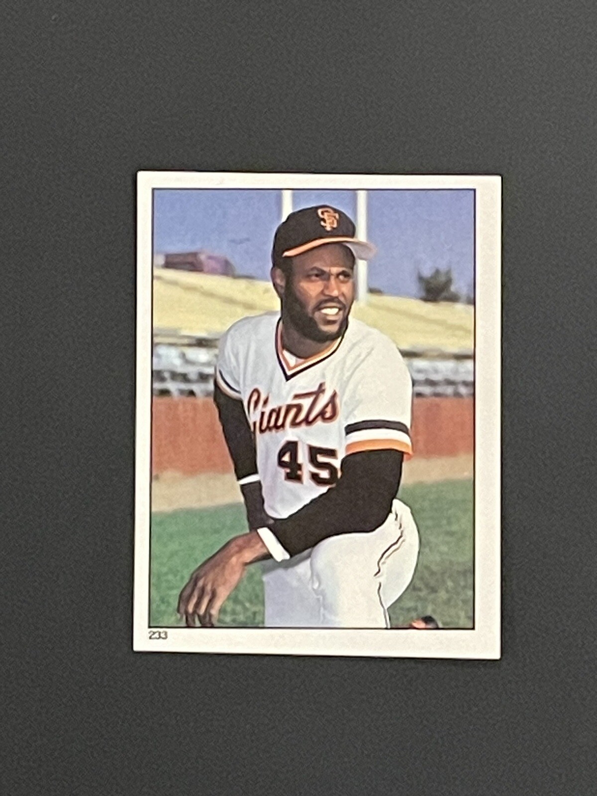 Terry Whitfield 1981 Topps Baseball Sticker #233 San Francisco Gaints ...