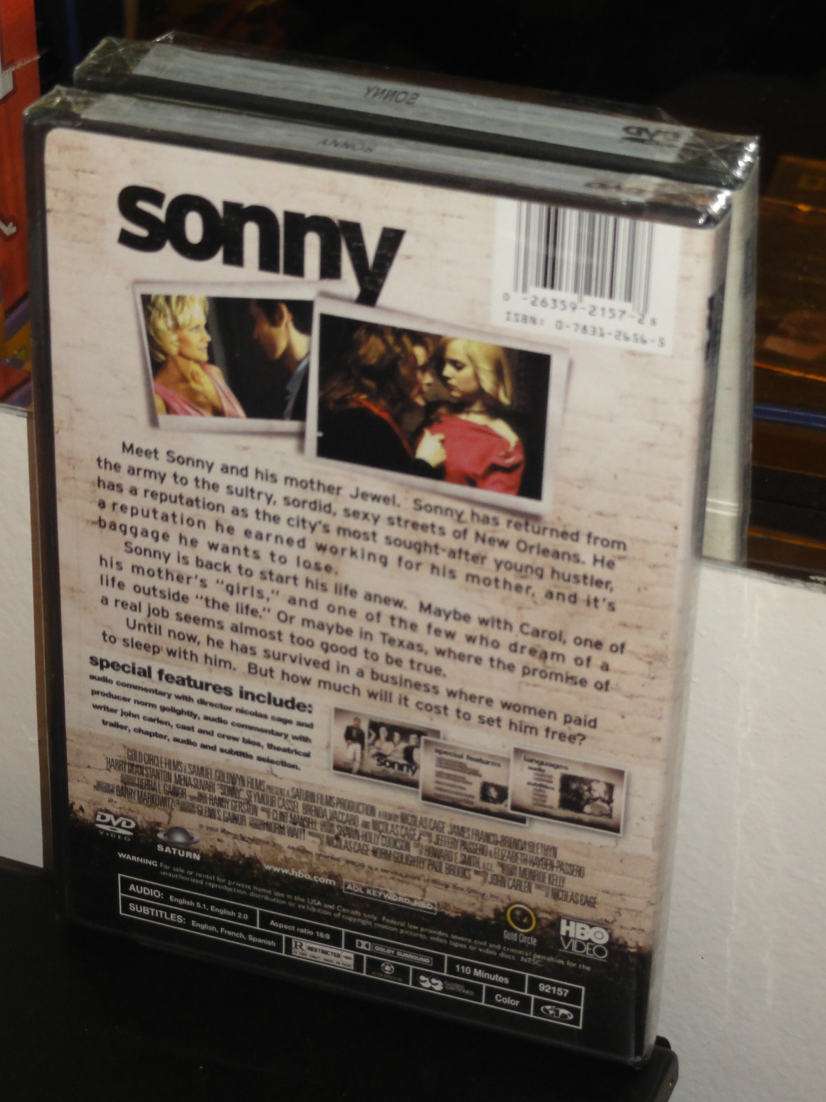 Sonny (DVD) James Franco, Mena Suvari, Nicolas Cage, Brenda Blethyn ...