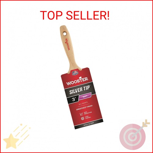 Wooster Brush 5222-3 Paintbrush, 3 Inch,Silver,white 71497155412| eBay
