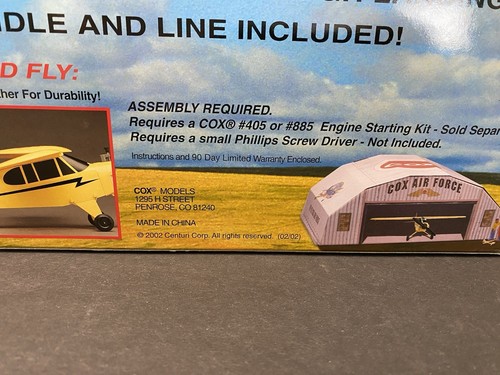 Cox J3 Cub Control Line Airplane .049 Engine Powered #9870 Like New! | eBay
