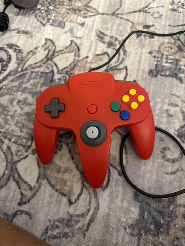 Official OEM Nintendo 64 N64 Red Controller W/ New Hall Effect Joystick ...