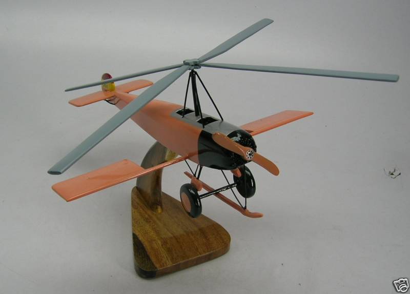 C-6 Cierva Autogyro Airplane Wood Model Free Ship New | eBay