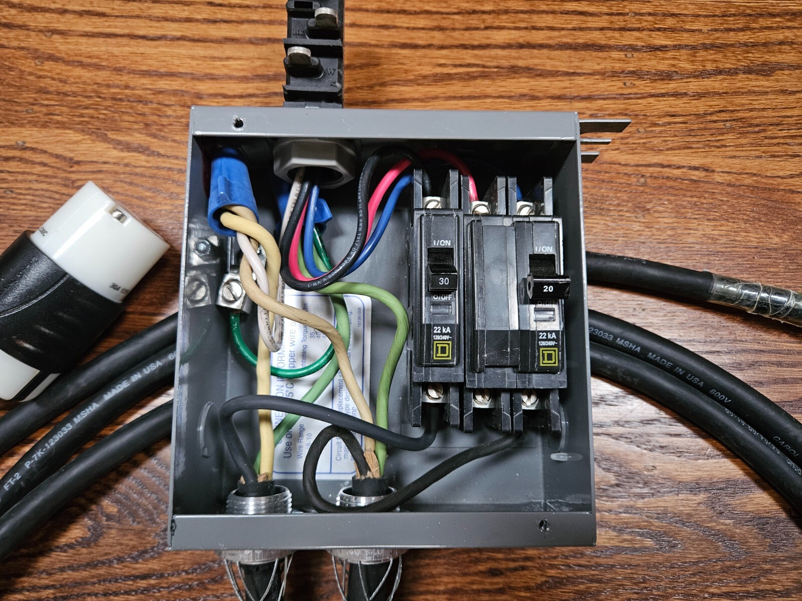 StarLine Busway Tap Box CBDCT5E12-15'-L620C-4 20A 2p 208Y/120V 10k Red ...