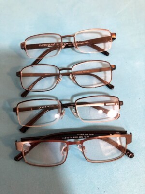 Lot of 4 pcs Eyeglass Frames Various Brands and Colors: Foster Grant ...