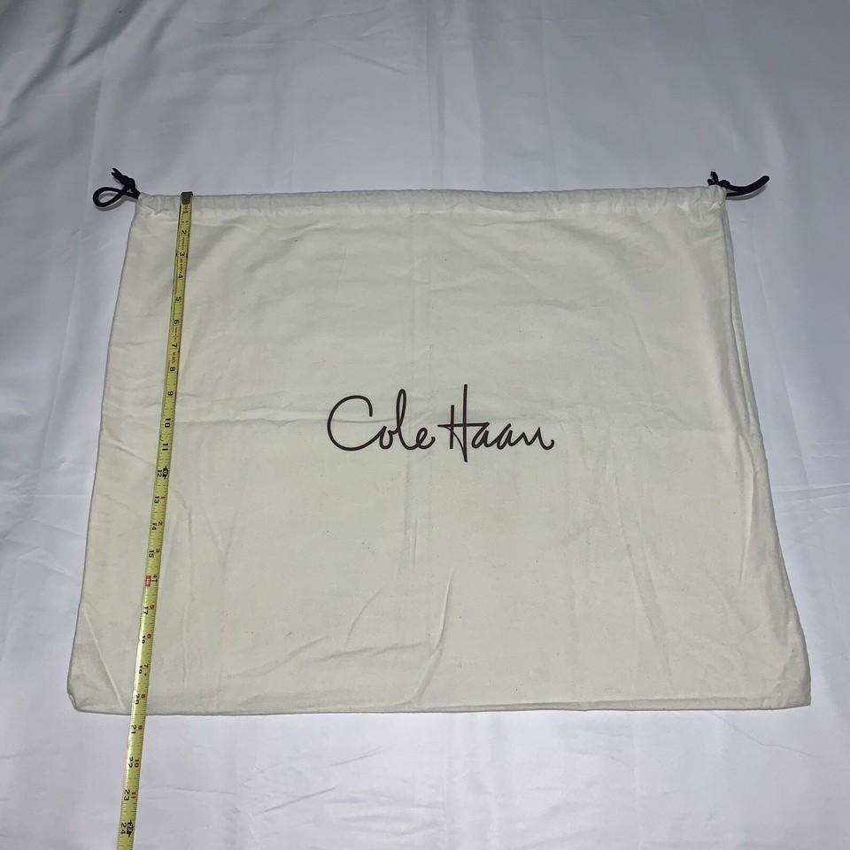 Cole Haan Dust Bag 25" X 20.5” Cream with Drawstring | eBay
