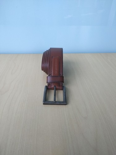 RJR.John Rocha Brown leather logo tab belt WORLDWIDE SHIPPING | eBay