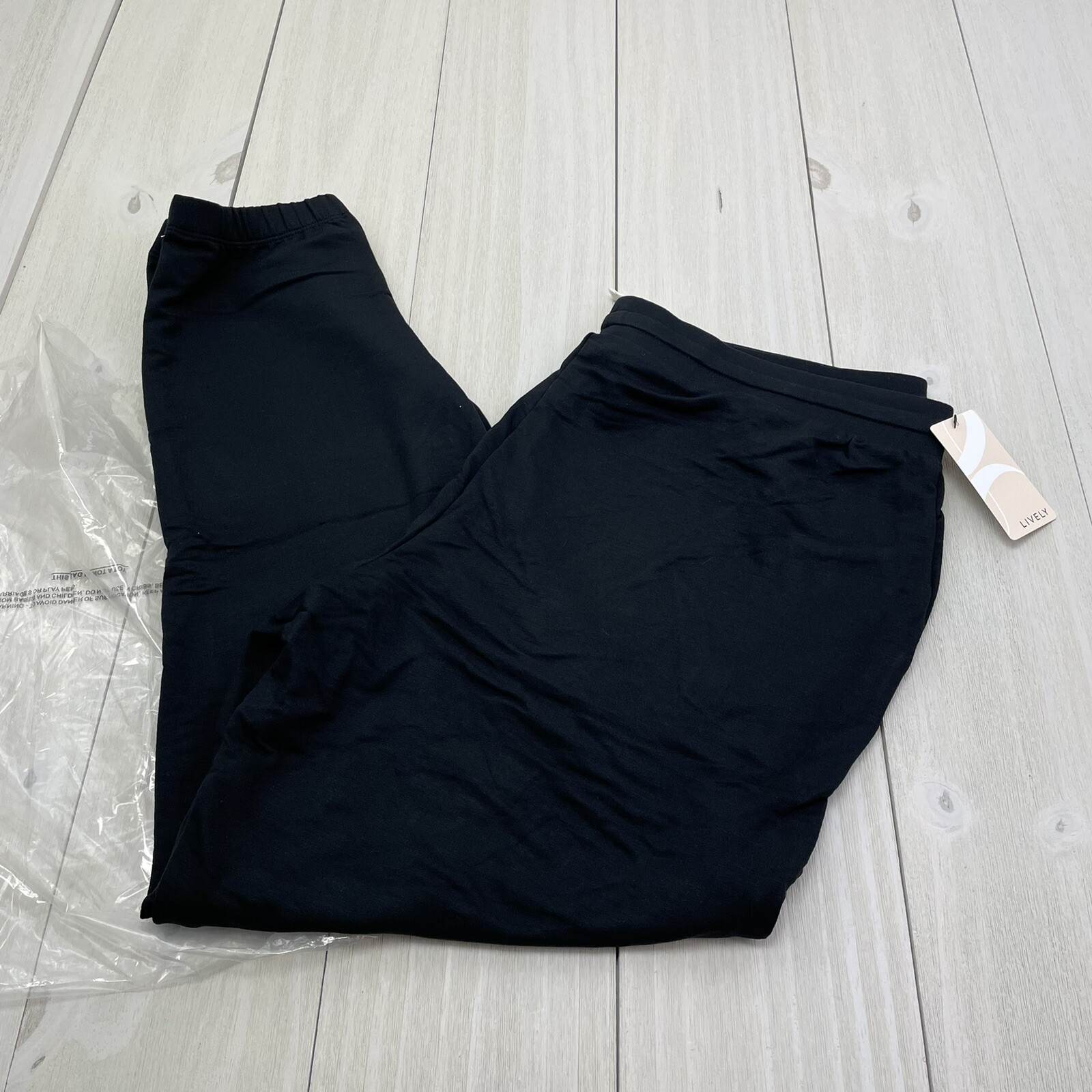 LIVELY Women's All Day Joggers Large L Black Sweatpants | eBay