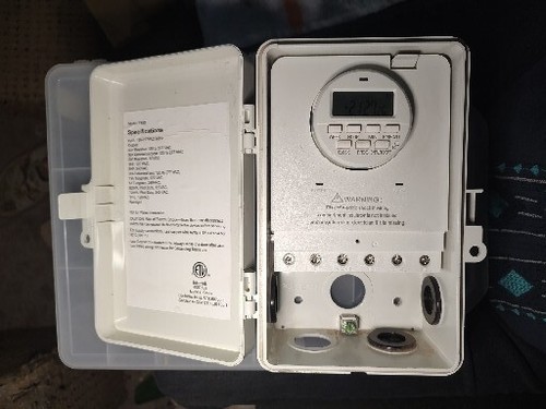 Intertek T40D Weatherproof Outdoor/ Indoor 7-Days Digital Box Pool ...