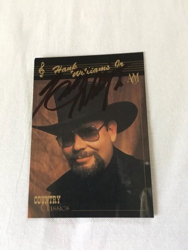 Hank Williams Jr Autographed 1992 Country Classics Card #49 w/COA VERY ...