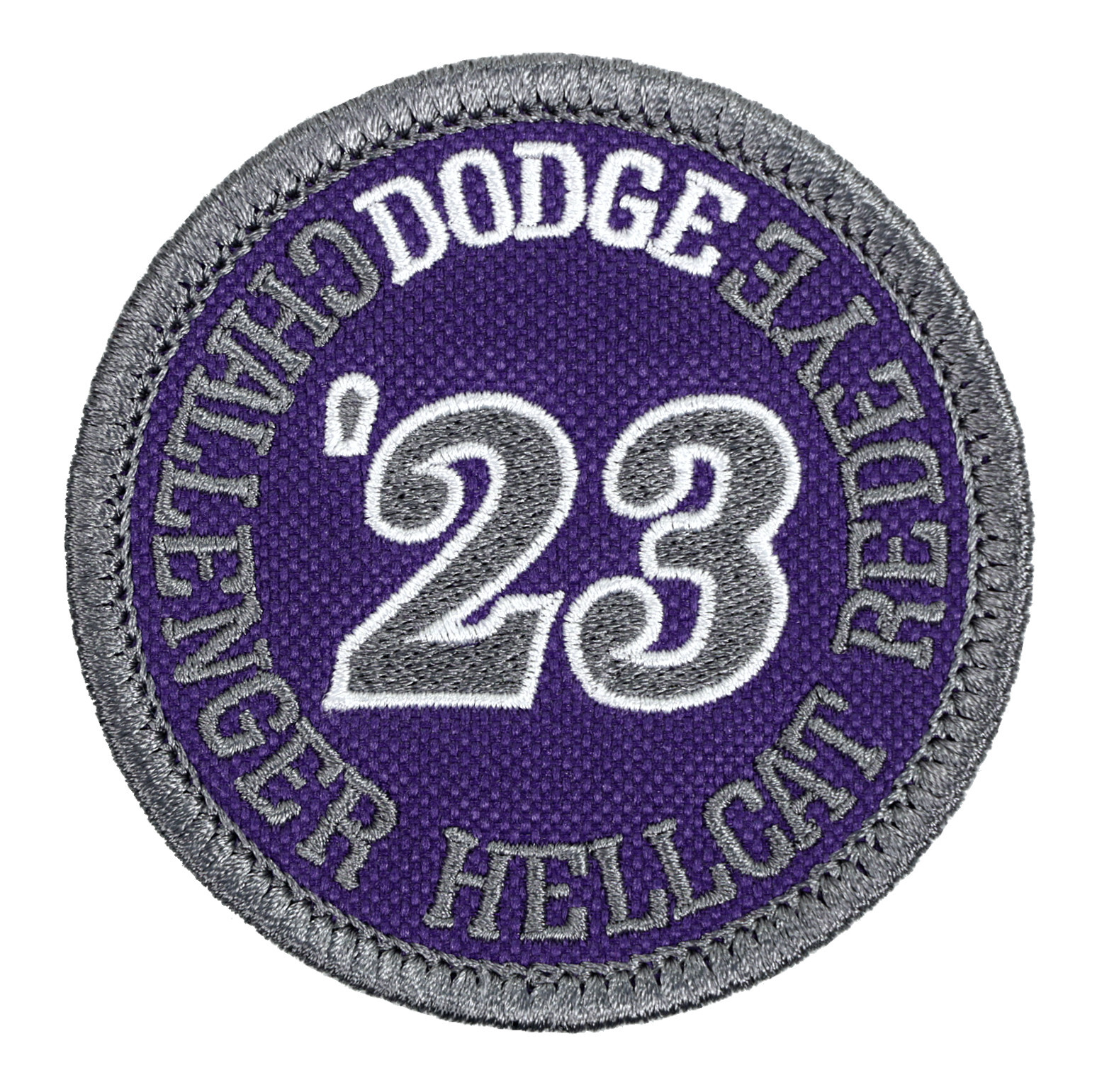 2023 Dodge Challenger Hellcat Redeye Embroidered Patch Purple/DkGray ...