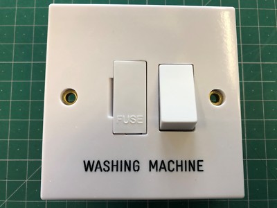 Volex VX1080WM 13Amp DP Switched Fused Spur Engraved 'Washing Machine ...
