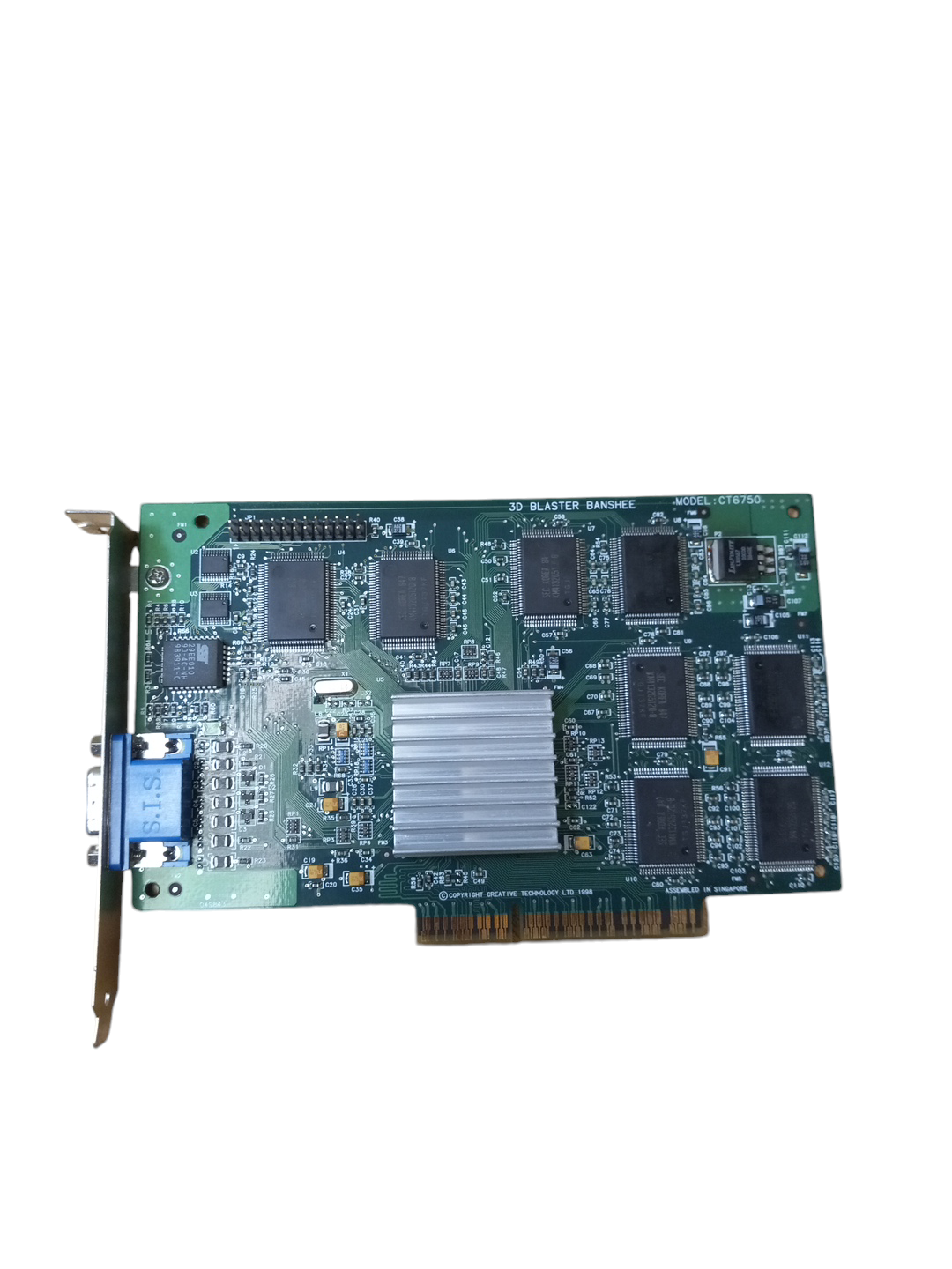 Vintage Creative Labs 3DFX Voodoo Banshee CT 6750 16MB SGRAM AGP VGA ...
