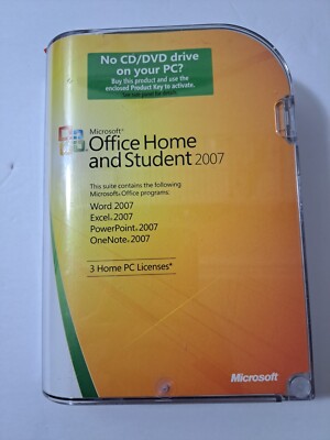 Microsoft Office Home And Student 2007 With CD Product Key for 3 PC ...