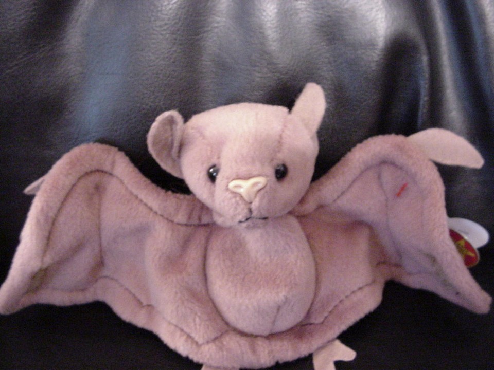 Vintage Ty Beanie Babies Retired Batty Brown Bat Baby 1996 w/ Tag ...