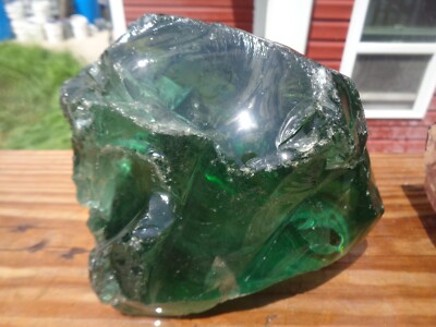 Glass Rock Slag Beautiful Clear Green 5.8 lbs PP75 Landscaping Aquarium ...