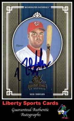 2005 Donruss Nick Johnson #413 Authentic Autographed Card Washington ...