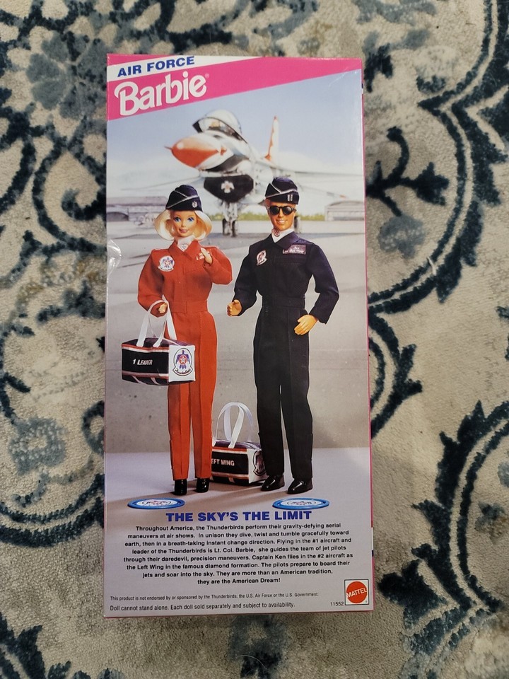 “Air Force” Barbie Doll 1993 Mattel #11552 Special Edition Thunderbirds ...