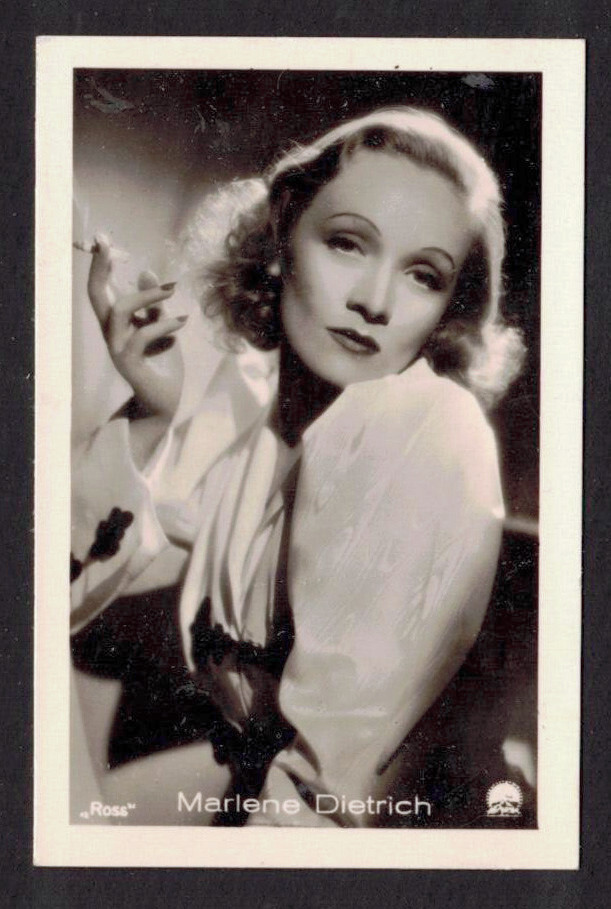 MARLENE DIETRICH CARD VINTAGE 1930s REAL PHOTO EDITION ROSS COLLECTION ...