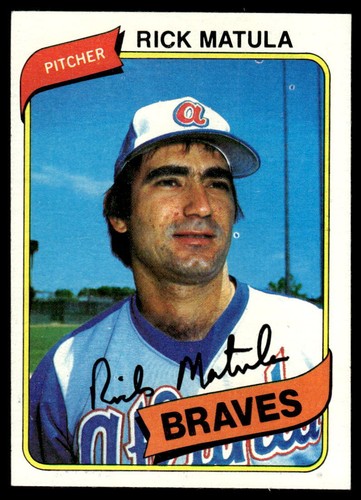 1980 Topps Rick Matula #596 Atlanta Braves Baseball Card | eBay