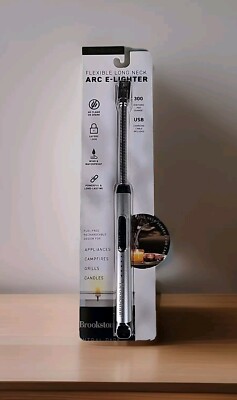 Brookstone ARC E-Lighter Flexible Long Neck Rechargeable USB - Silver ...