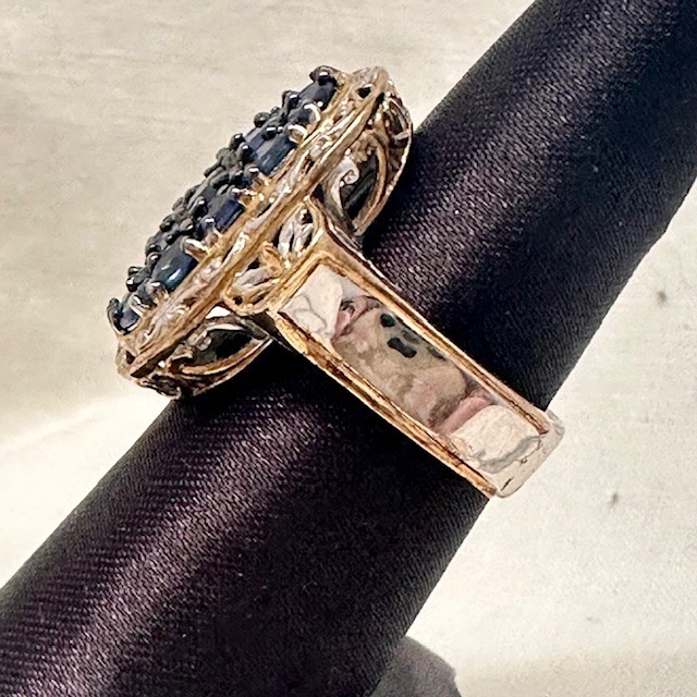 GEMS EN VOGUE MICHAEL VALITUTTI BLUE SAPPHIRE STERLING SILVER, GOLD ...