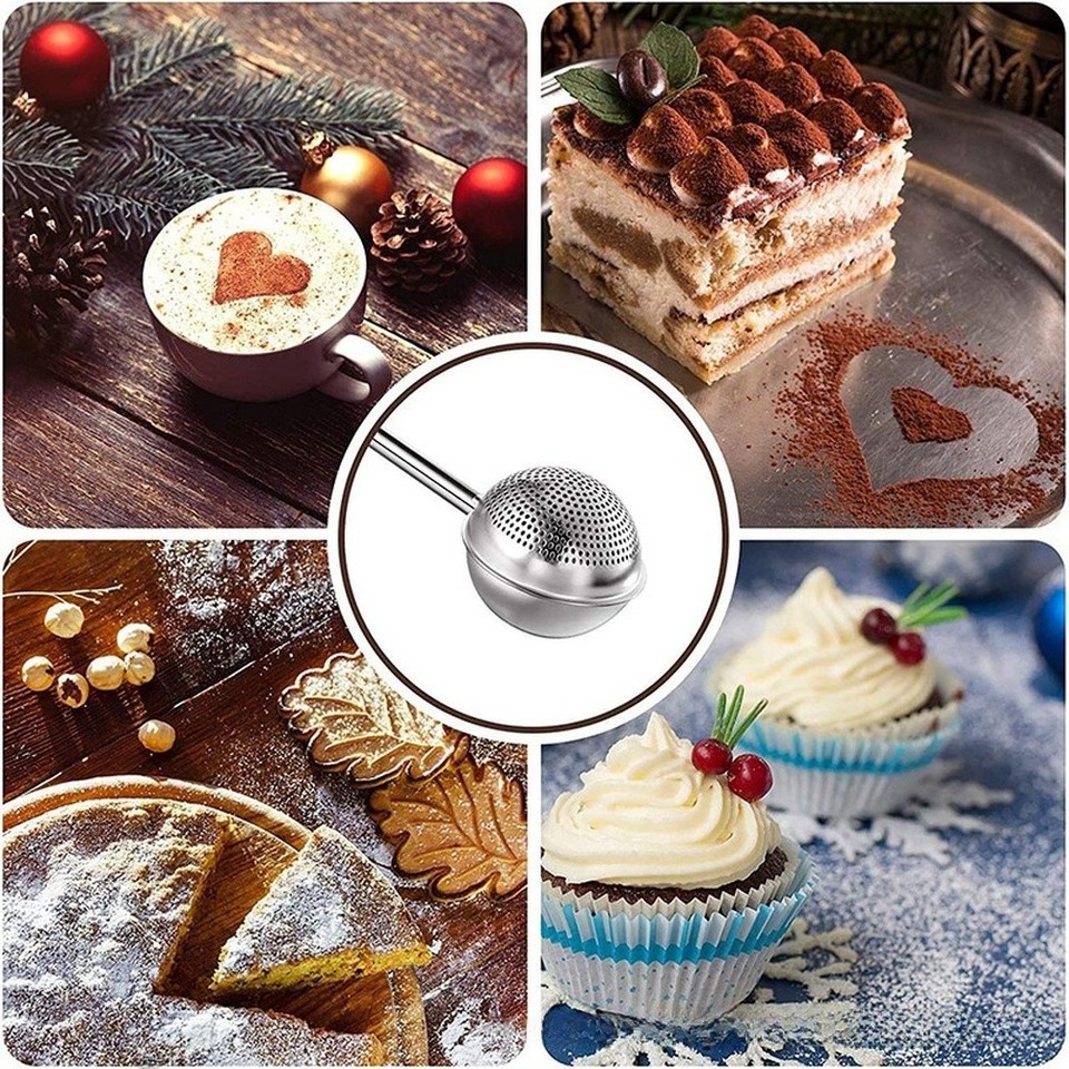 Spring Operated Stainless Steel 304 Flour Sugar Dust Sprinkler for ...