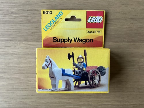 LEGO Castle 6010 Supply Wagon New Unopened Box Vintage 1984 Lion ...