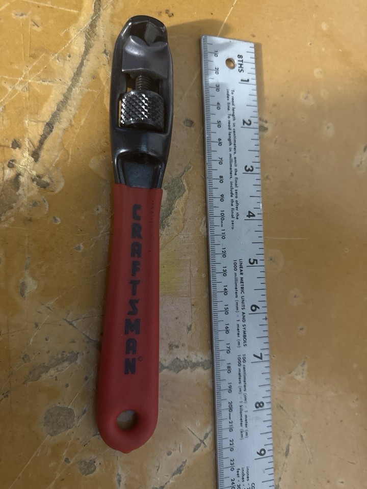 Craftsman Adjustable Wrench 43380 Mini Ignition Style Pat 4967613 USA ...