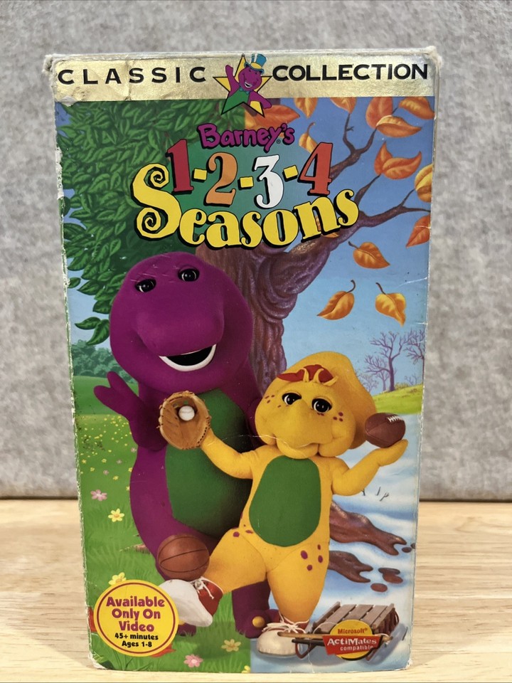 Barney - Barneys 1-2-3-4 Seasons (VHS, 1996) | eBay