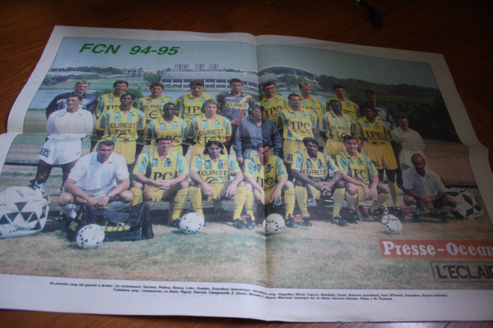 Presse Ocean )) spécial championnat 1994-1995 * FC NANTES POSTER | eBay