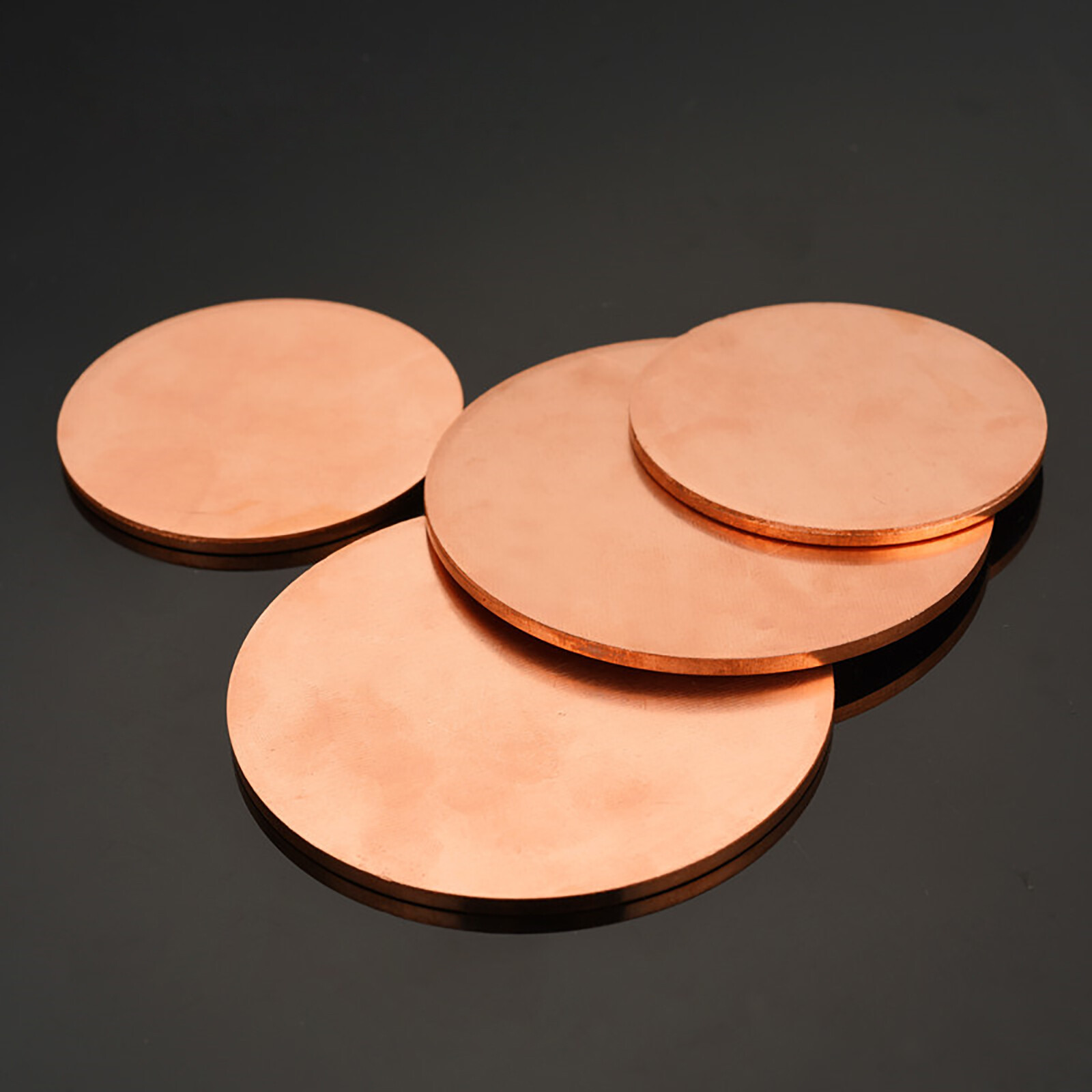 0.5-5mm Thick Solid Pure Copper Discs Blanks Round Plate Metal Sheet 10 ...
