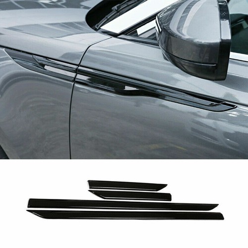 4p For Range Rover Velar 2017-2022 Piano black Side Vent Fender Flank ...