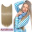 100% Natural As Human Thick Invisible Wire Softs Secret Wire In Hair ...