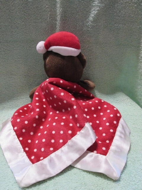 CoCaLo Red Polka Dot Teddy Bear Baby Security Blanket Lovey Nunu | eBay
