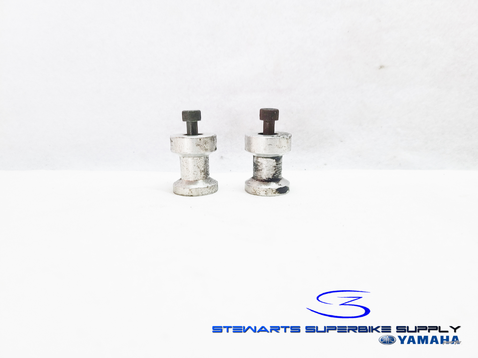 6MM SILVER SWINGARM SPOOLS - YAMAHA YZF R3 R6 R1 FZ1 FZ6 MT10 - DUCATI ...