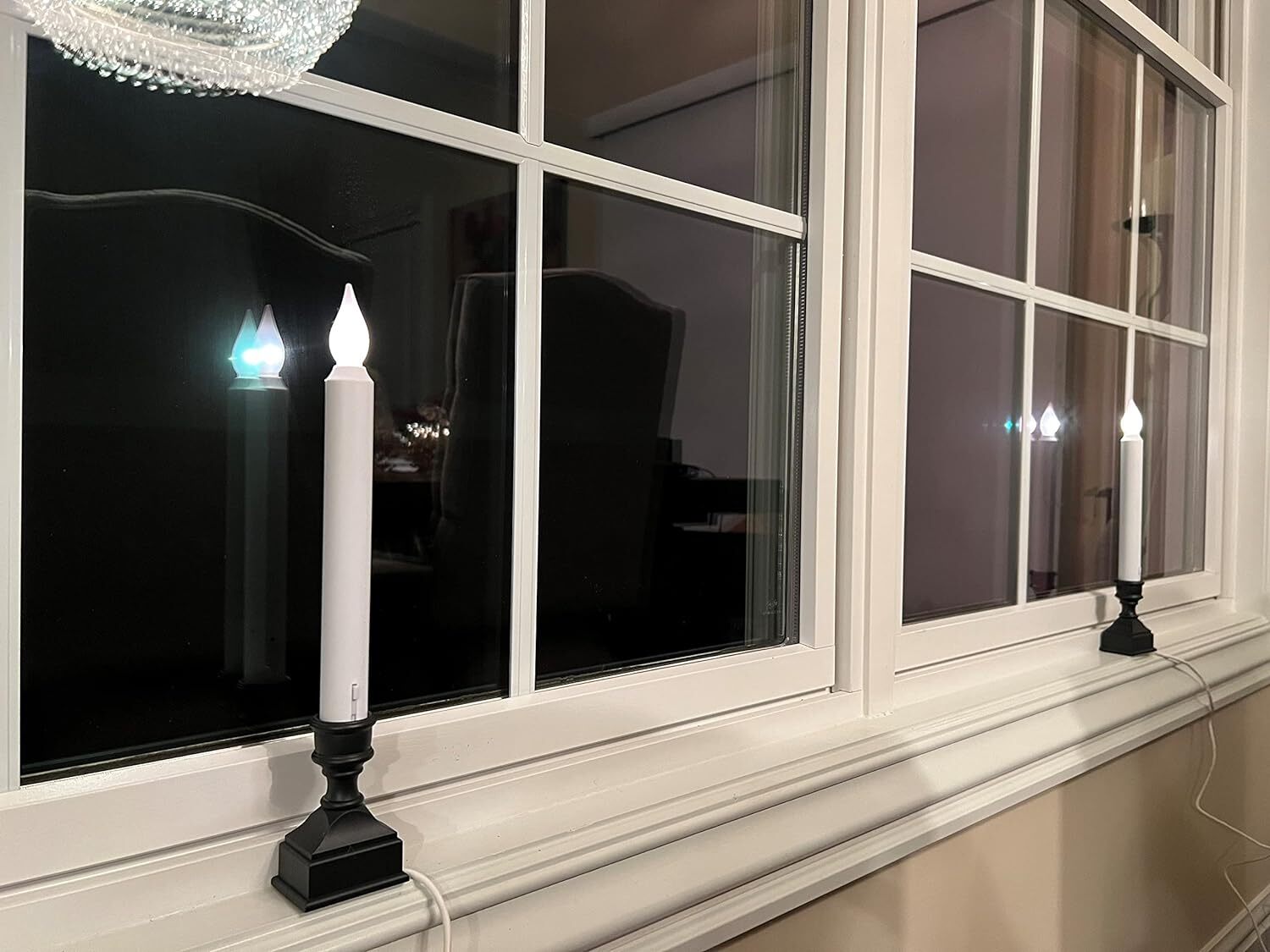 612 Vermont LED Electric Window Candles with Bright Hot Spot, Antique ...