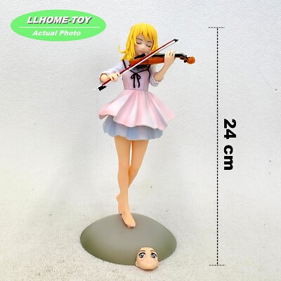 Anime Your Lie in Apri Miyazono Kaori playing the violin PVC Figure Toy ...