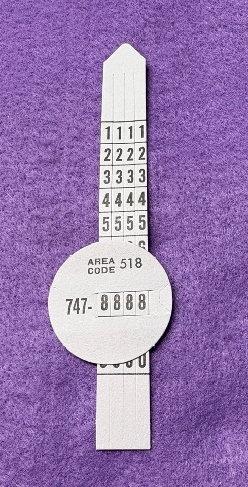 Authentic Bell System New York Telephone Rotary Dial Phone Number Disc ...