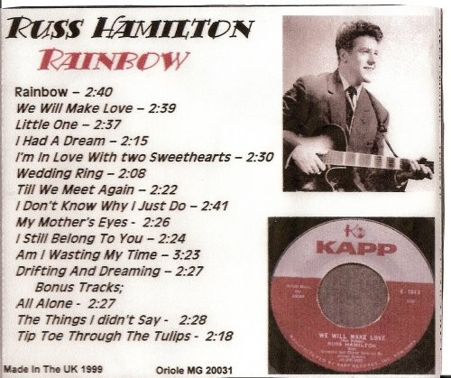 RUSS HAMILTON - Rainbow - CD - Import - **Excellent Condition** - RARE ...